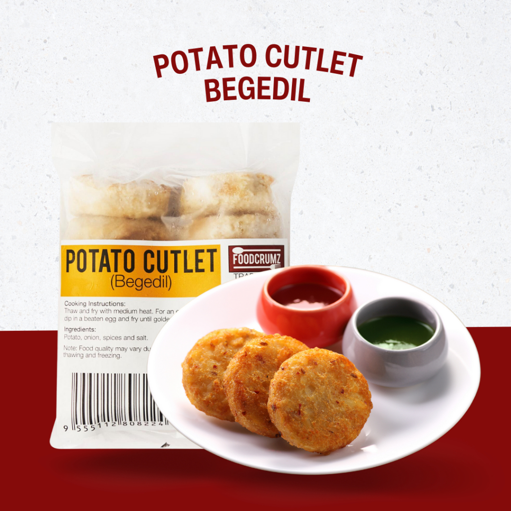 Begedil Potato Cutlet 12 pieces Frozen Convenience Food Meal Prep ...