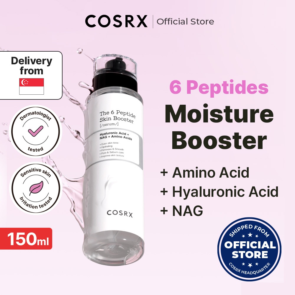[COSRX] The 6 Peptide Skin Booster Serum 30ml, 150ml, Skin Flooding ...