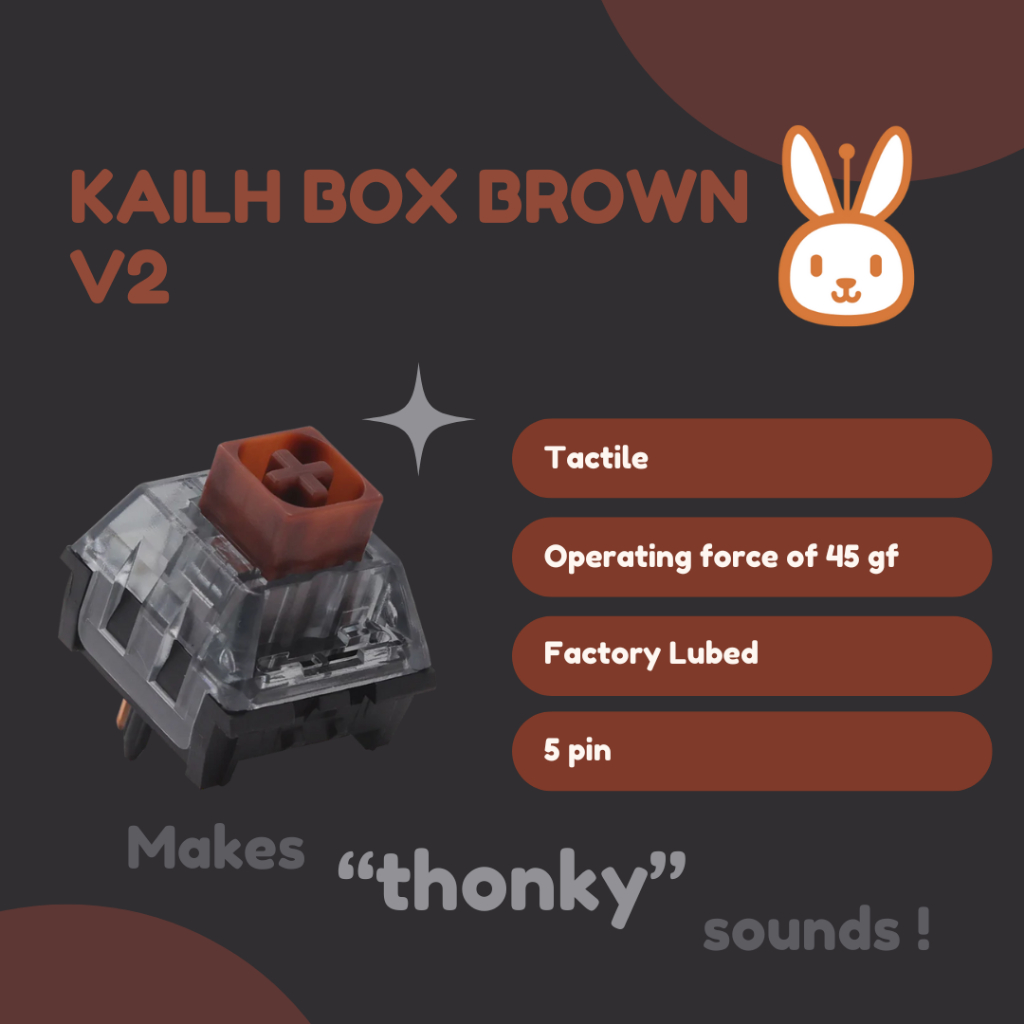 ⚡[Local Seller/INSTOCK]⚡ Kailh Box Brown V2 Tactile Switches Custom ...