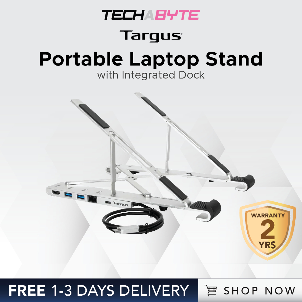 Targus Portable Laptop Stand + Integrated Dock | Shopee Singapore