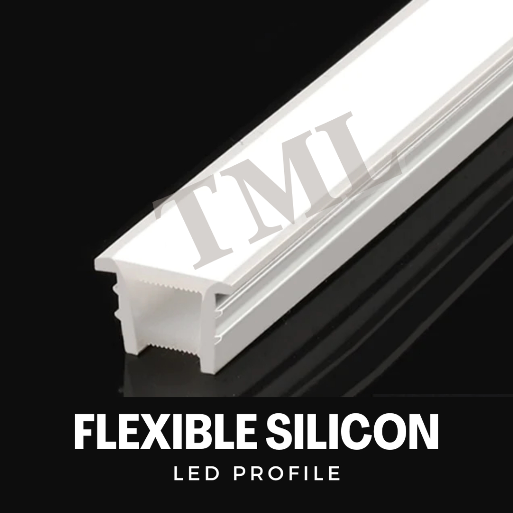 Flexible Silicon LED Strip Light Diffuser Channel LED Profile 1meter ...