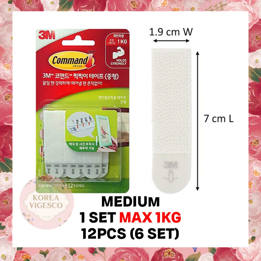 3M Command Picture Hanging Strips / No Surface Damage / Velcro Hanging ...