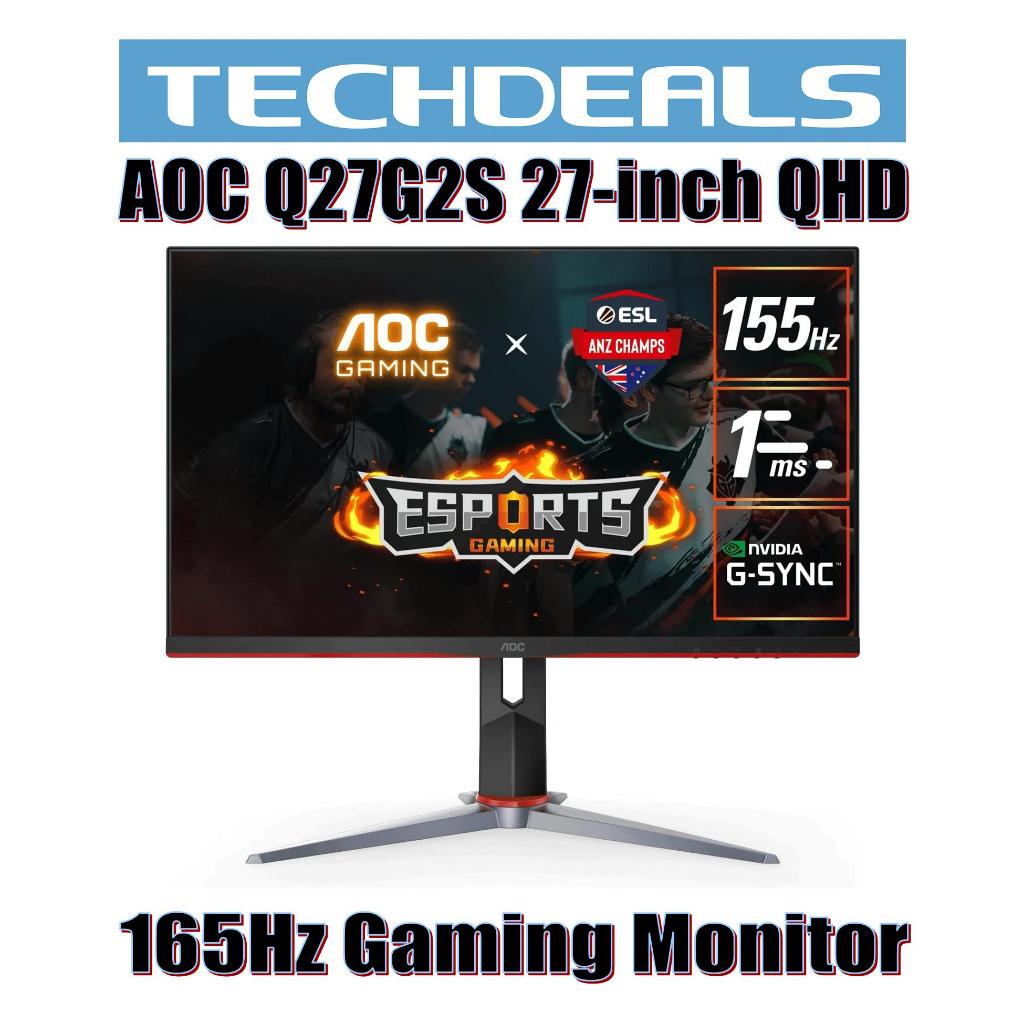 AOC Q27G2S 27-inch QHD 165Hz Gaming Monitor | Shopee Singapore