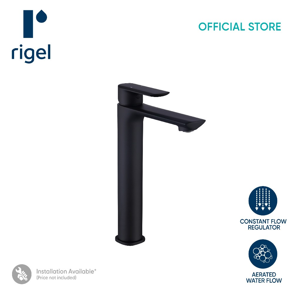 RIGEL Matte Black Basin Mixer Tall Tap MXB721101X (BM) | Shopee Singapore