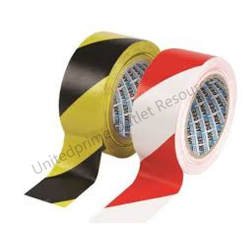 [SG STOCK] ZEBRA TAPE 2" RED WHITE/ YELLOW BLACK Non Adhesives Safety ...