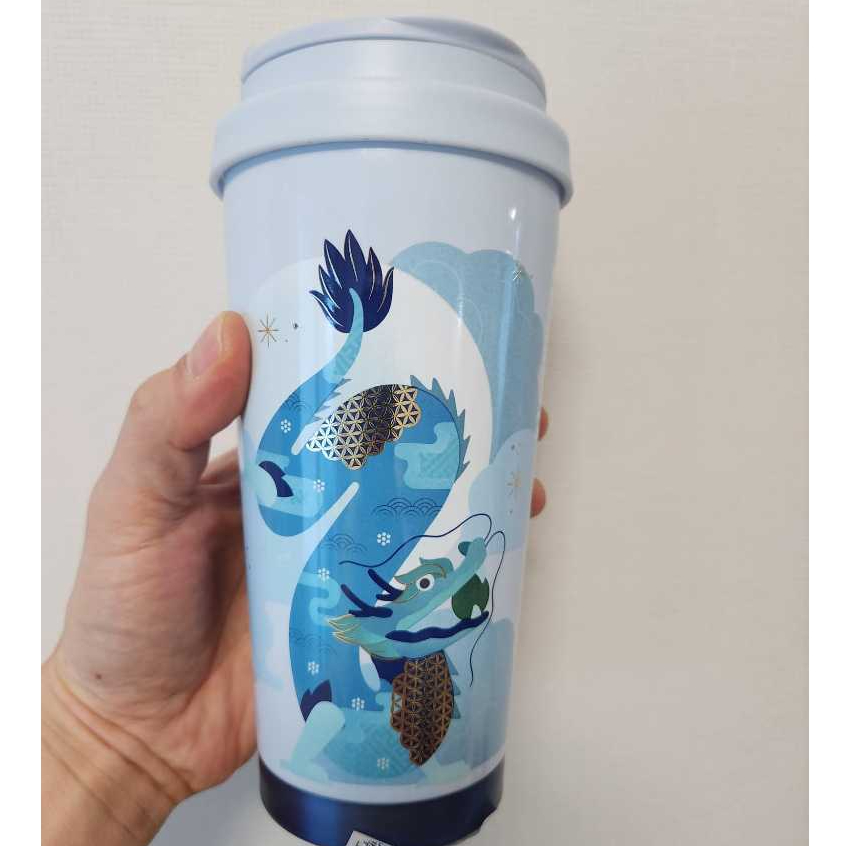 Starbucks Korea 2024 New Year SS Elma Blue Dragon Tumbler 473ml | Shopee Singapore