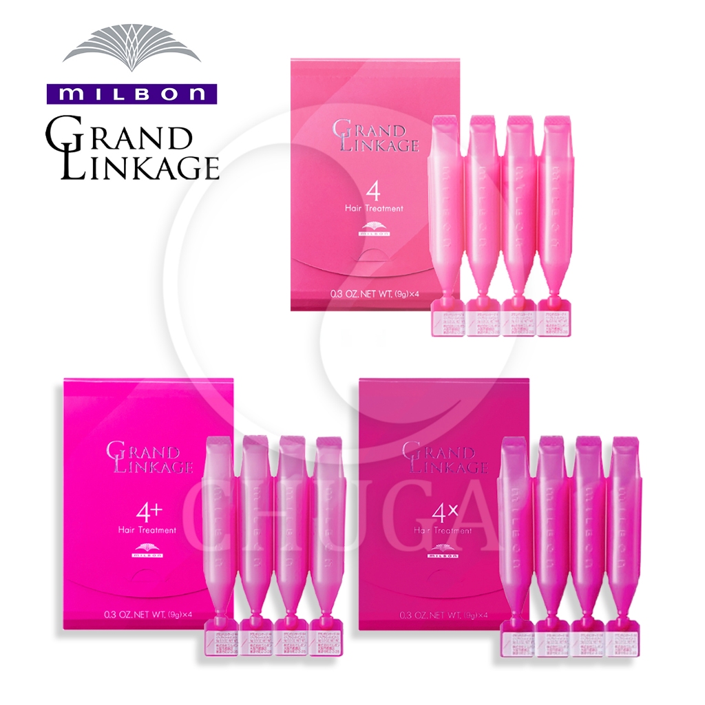 𝐌𝐈𝐋𝐁𝐎𝐍 Grand Linkage Hair Treatment ( 4 / 4+ / 4x ) 4 tubes x 9g ★ For ...