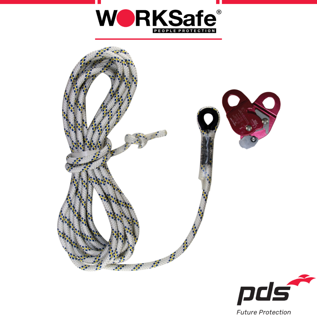 WORKSafe Guided Type Fall Arrester AC080 - Lightweight Aluminum Alloy ...