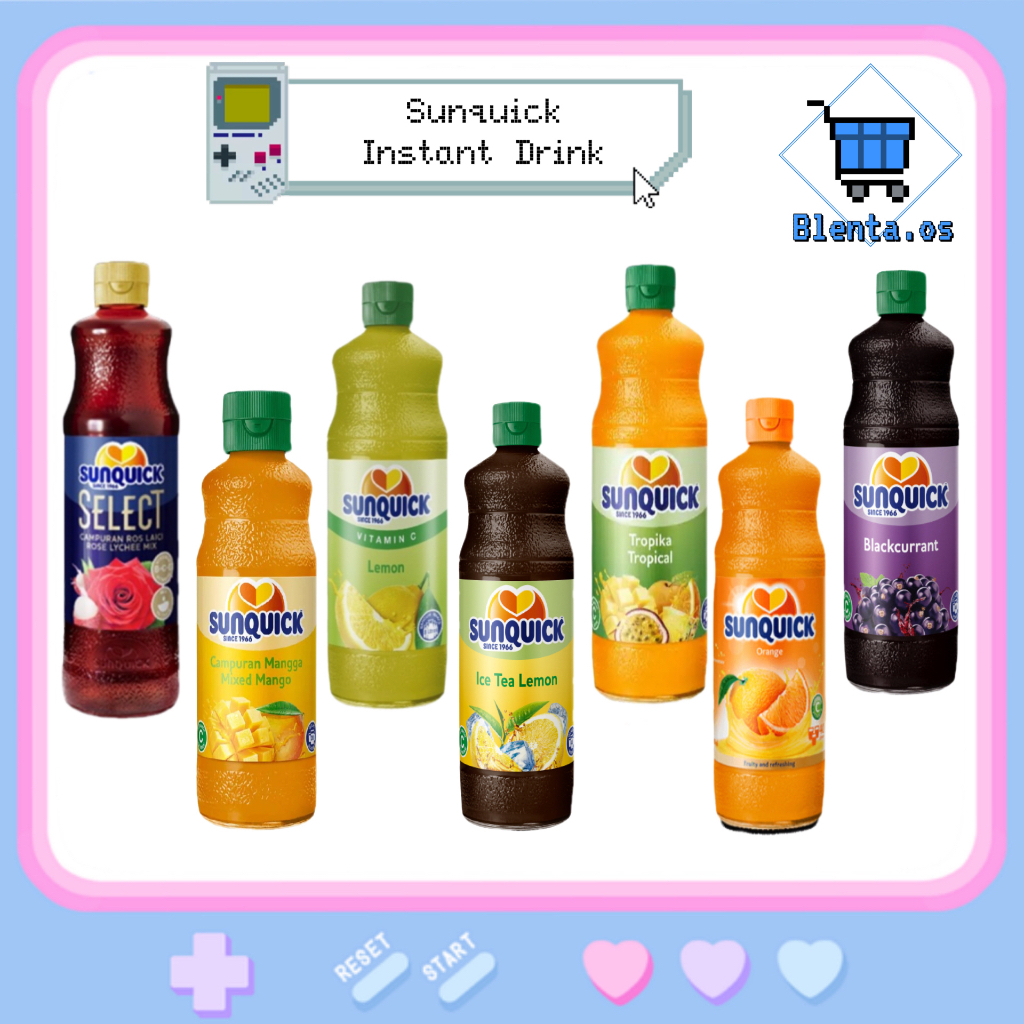 [Bundle of 2]Sunquick Concentrate Juice Tropical/Orange/Blackcurrant ...