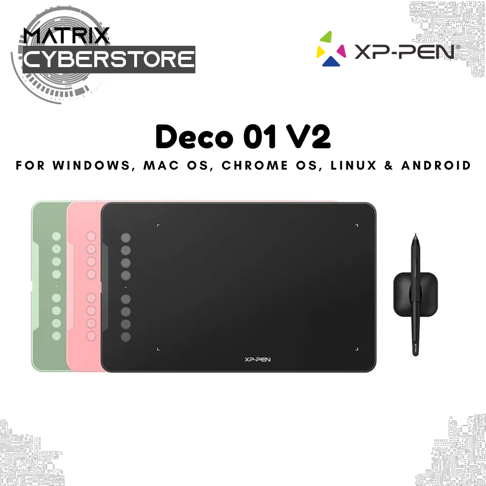 XP-PEN Deco 01 V2 USB Digital Drawing Tablet | Compatible with Windows ...