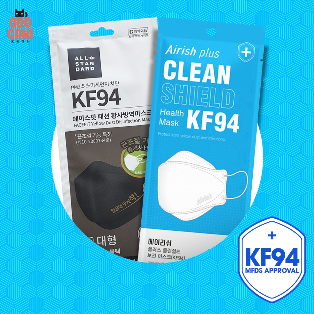 [10pcs] Airish Mask KF94 Mask Korea All Standard Facefit Mask ( 4ply ...