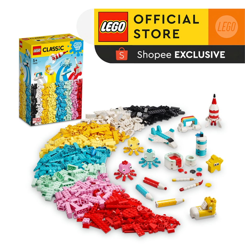 LEGO Classic 11032 Creative Color Fun Building Set Toys (1500 Pieces ...