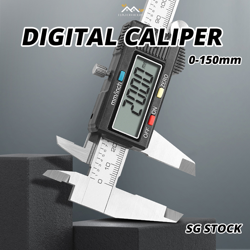 {SG} Digital Caliper Stainless Steel Vernier Caliper tape 150mm ...
