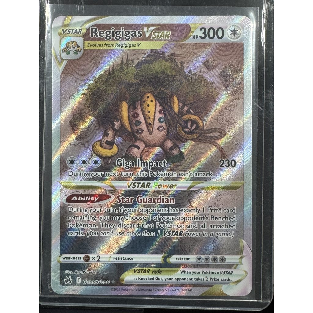 Regigigas VSTAR GG55/GG70 Ultra Rare Crown Zenith: Galarian Gallery ...