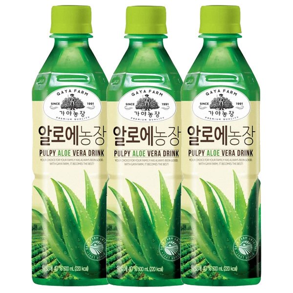 [Bundle of 3] Woongin Aloe Drink 500ml*3ea Korean Food Sarangmart ...