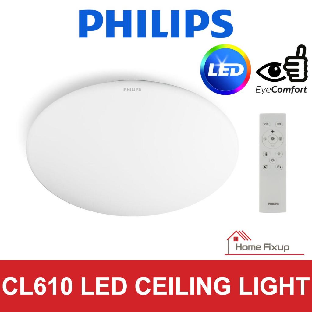 Philips CL610 LED Ceiling Light with Remote Control | Shopee Singapore