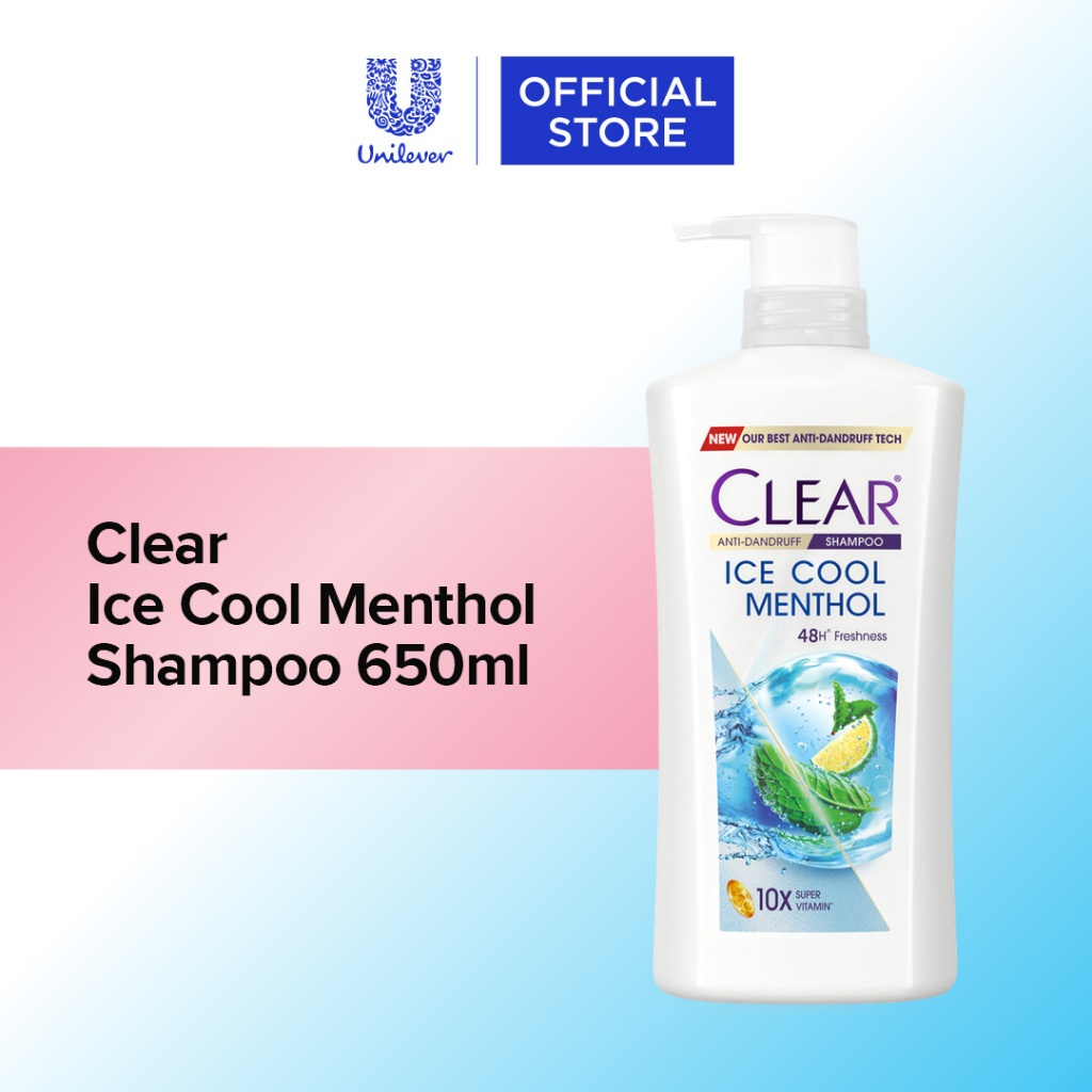 Clear Ice Cool Menthol Shampoo 650ml | Shopee Singapore