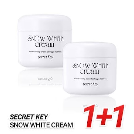 [1+1] Secret Key Snow White Cream 50g+50g | Shopee Singapore