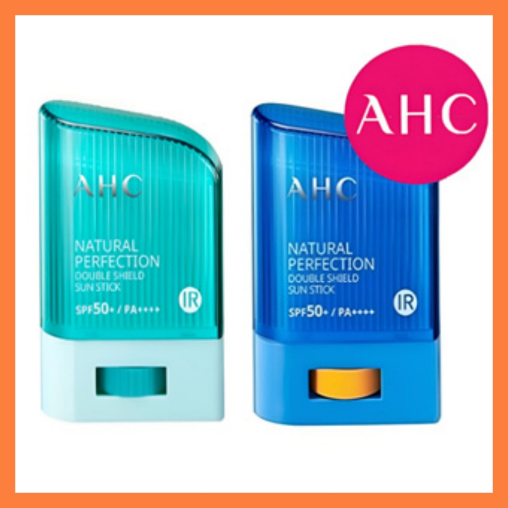[AHC] Natural Perfection Double Shield Sun Stick 14g / 22g (Blue/Green) | Shopee Singapore