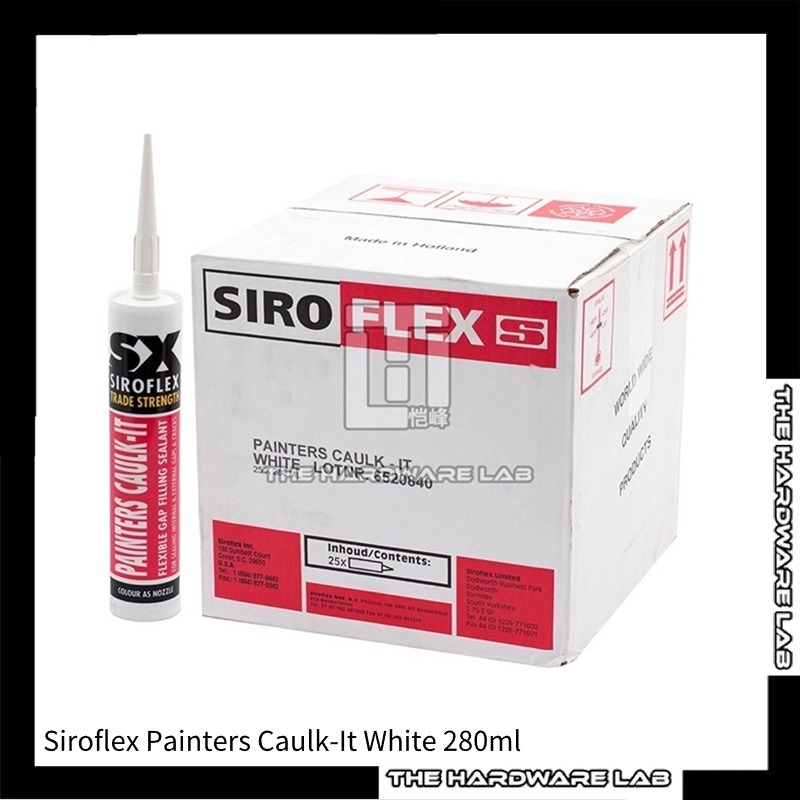 {The Hardware Lab}Siroflex Painters Caulk-It White 280ml | Shopee Singapore
