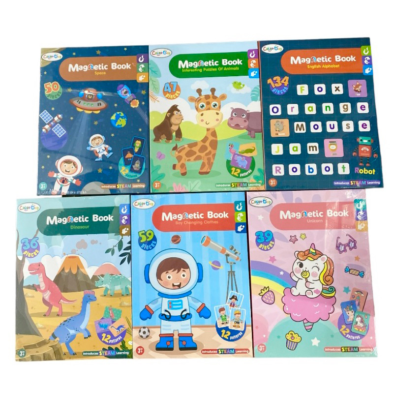 [SG Stock] Magnetic Book : English Alphabet / Shapes / Crazy Faces ...
