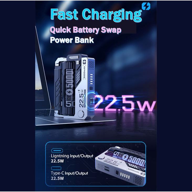 NEW Fast Charging Power Bank Quick Battery Swap Flight and Travel ...
