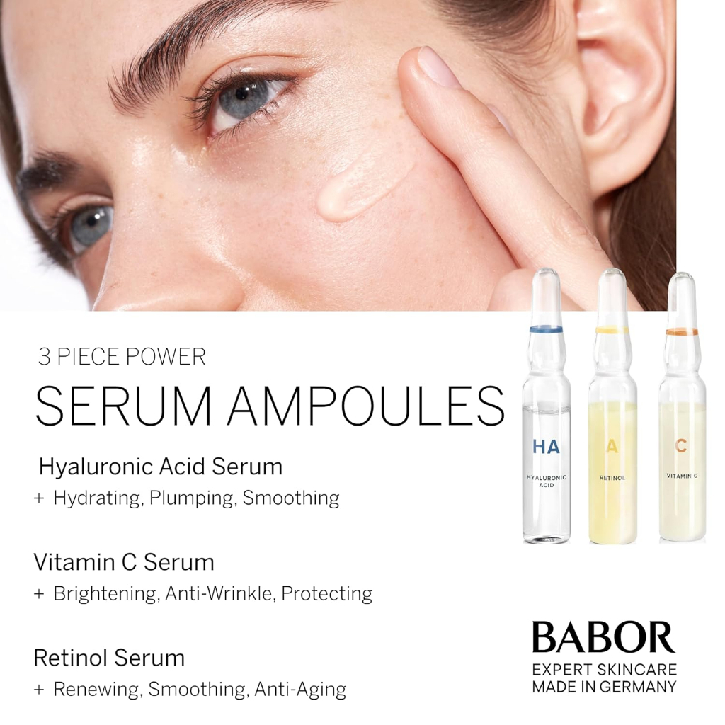 DOCTOR BABOR Power Serum Ampoule Set | Hyaluronic Acid, Retinol, Vitamin C (3x2ml) | Shopee ...