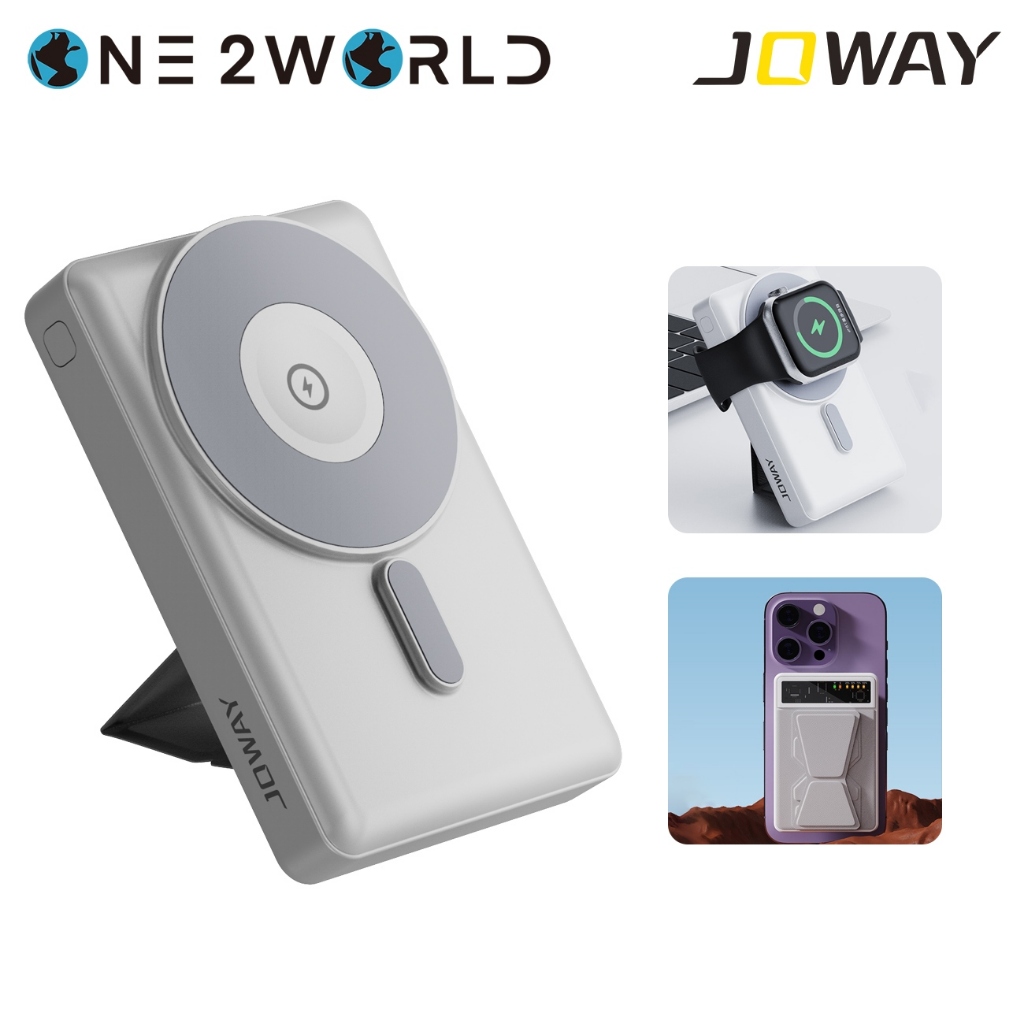 JOWAY 10000mAh Magnetic Wireless Power Bank PD 20W Power Delivery Fast ...