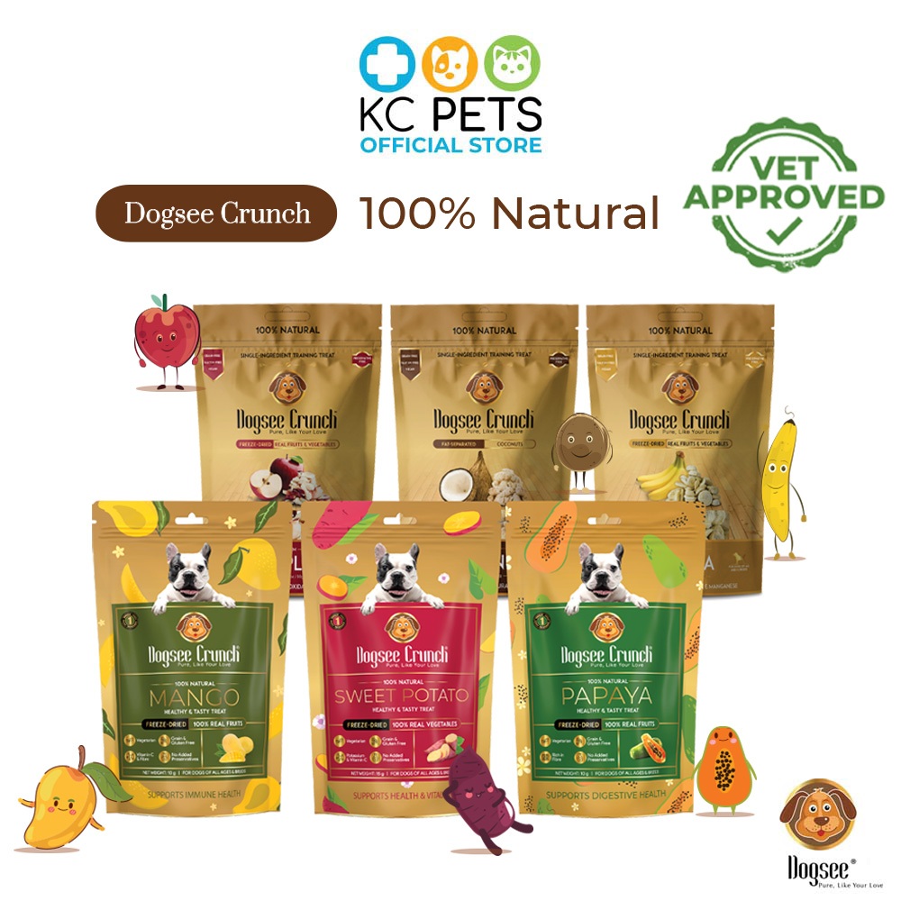 Dogsee Human Grade Crunch Freeze-Dried Apple/ Banana/ Coconut/ Mango ...
