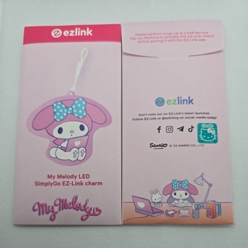 ezlink Sanrio My Melody LED SimplyGo EZ-Link Charm | Shopee Singapore