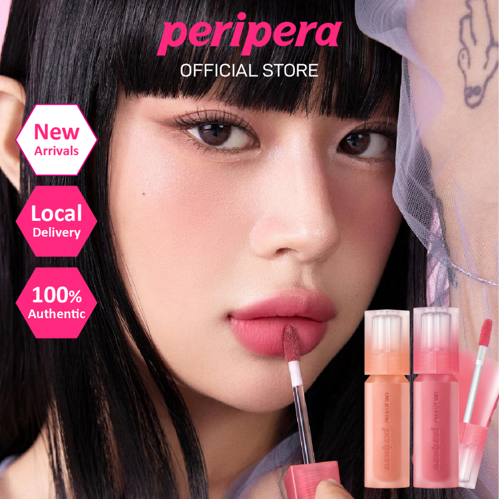 Peripera Over Blur Tint Lip Tint Matte Finish Blur Lip Tint Long Lasting Shopee Singapore