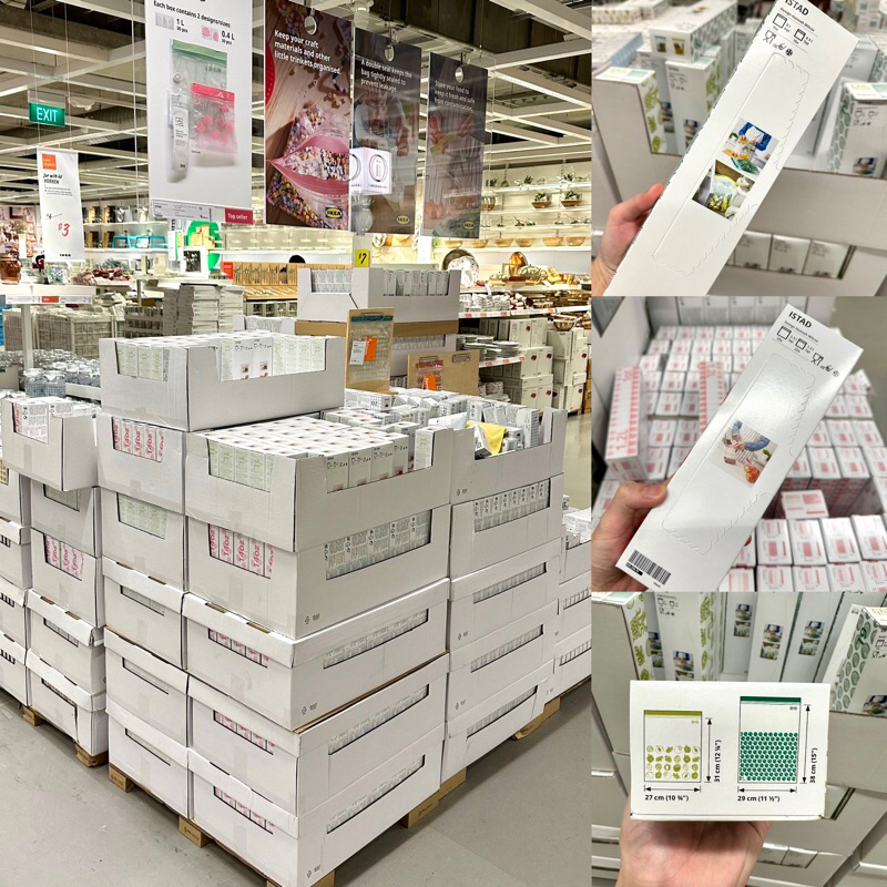 IKEA ISTAD ziplock bag/ resealable bag/ food storage bag | Shopee Singapore