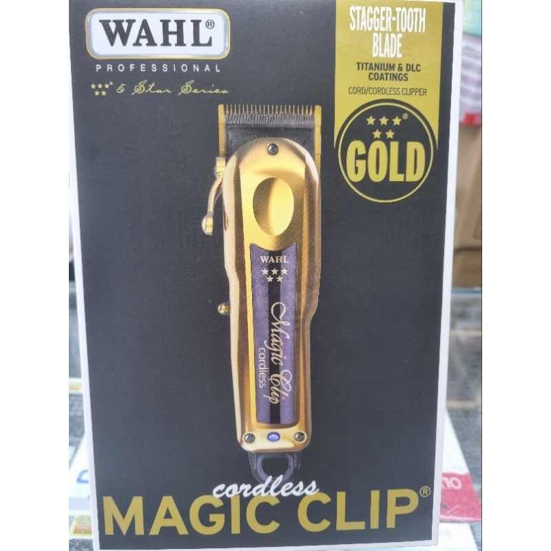 WAHL Professional 5-Star Gold Magic Clipper – Cord/Cordless | Shopee ...