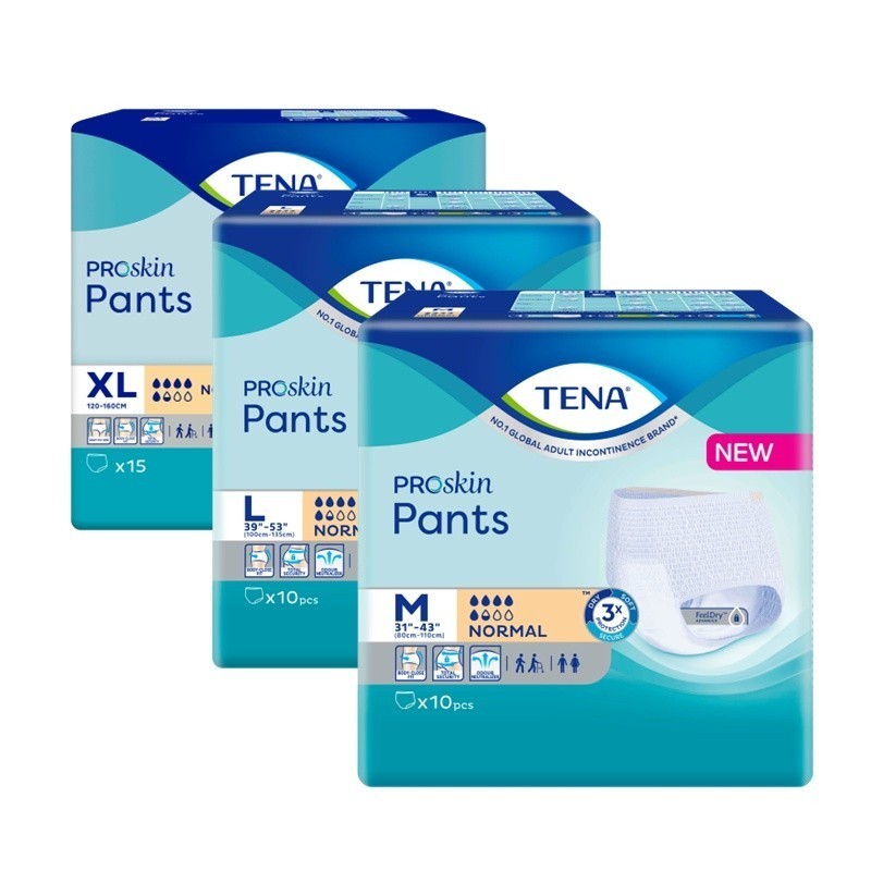 [Carton Sale] TENA PROskin Pants Normal Adult Diapers (M/L/XL) | Shopee Singapore