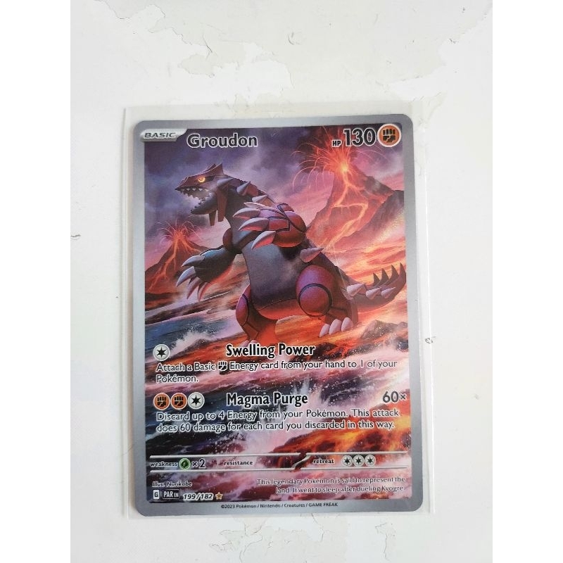 Pokemon groudon illustration rare paradox rift card | Shopee Singapore