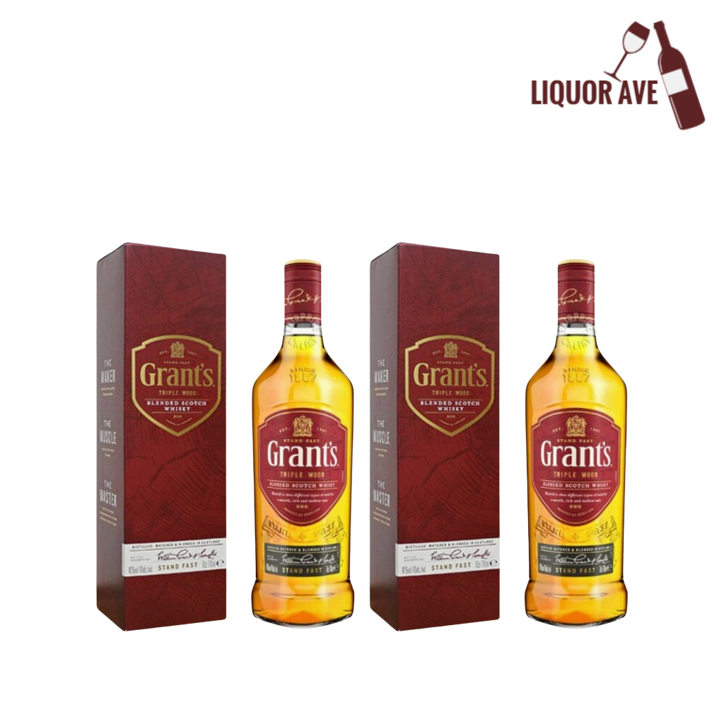 [Twin Bundle] Grant's Triple Wood Scotch Whisky (700ml) - With Giftbox ...
