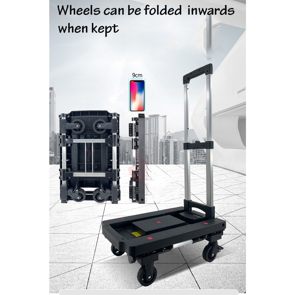SG stock Handy Portable FOLDABLE PLATFORM TROLLEY (UP TO 150KG) with ...