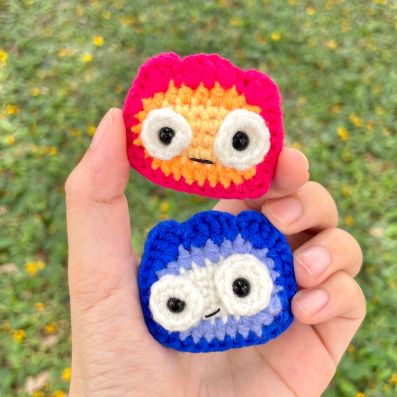 Calcifer Keychain (Howl’s Moving Castle) - Handamde Crochet Amigurumi ...