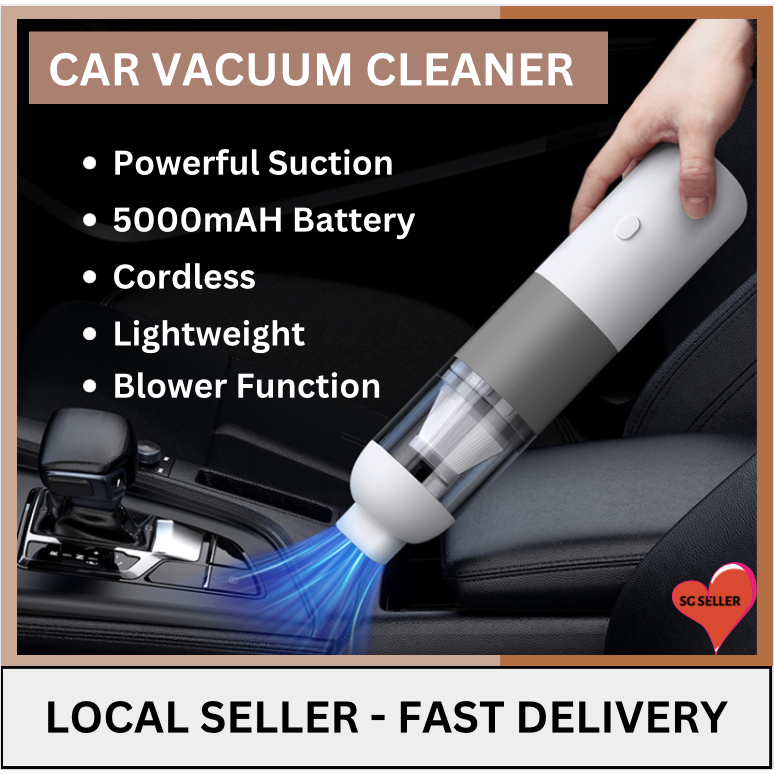 Mini Vacuum Cleaner Car & Home Cordless Powerful Suction Portable ...