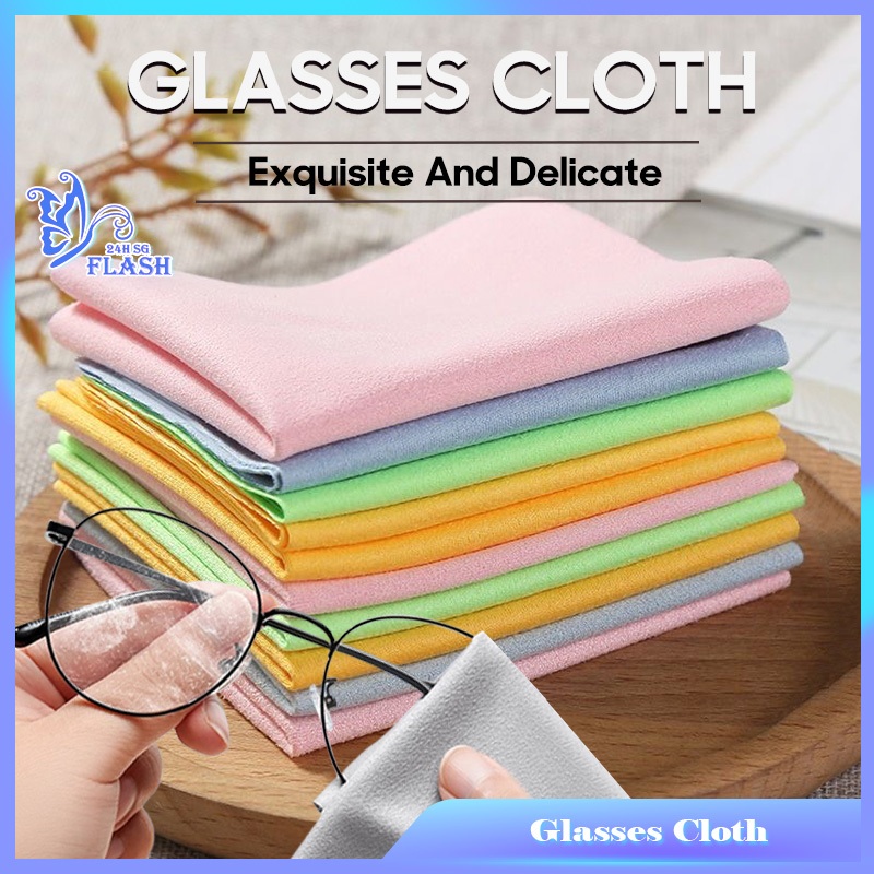 ⚡SG HOT SALE⚡ Lens Glasses Cleaning Cloth Spectacle Microfiber Cloth ...