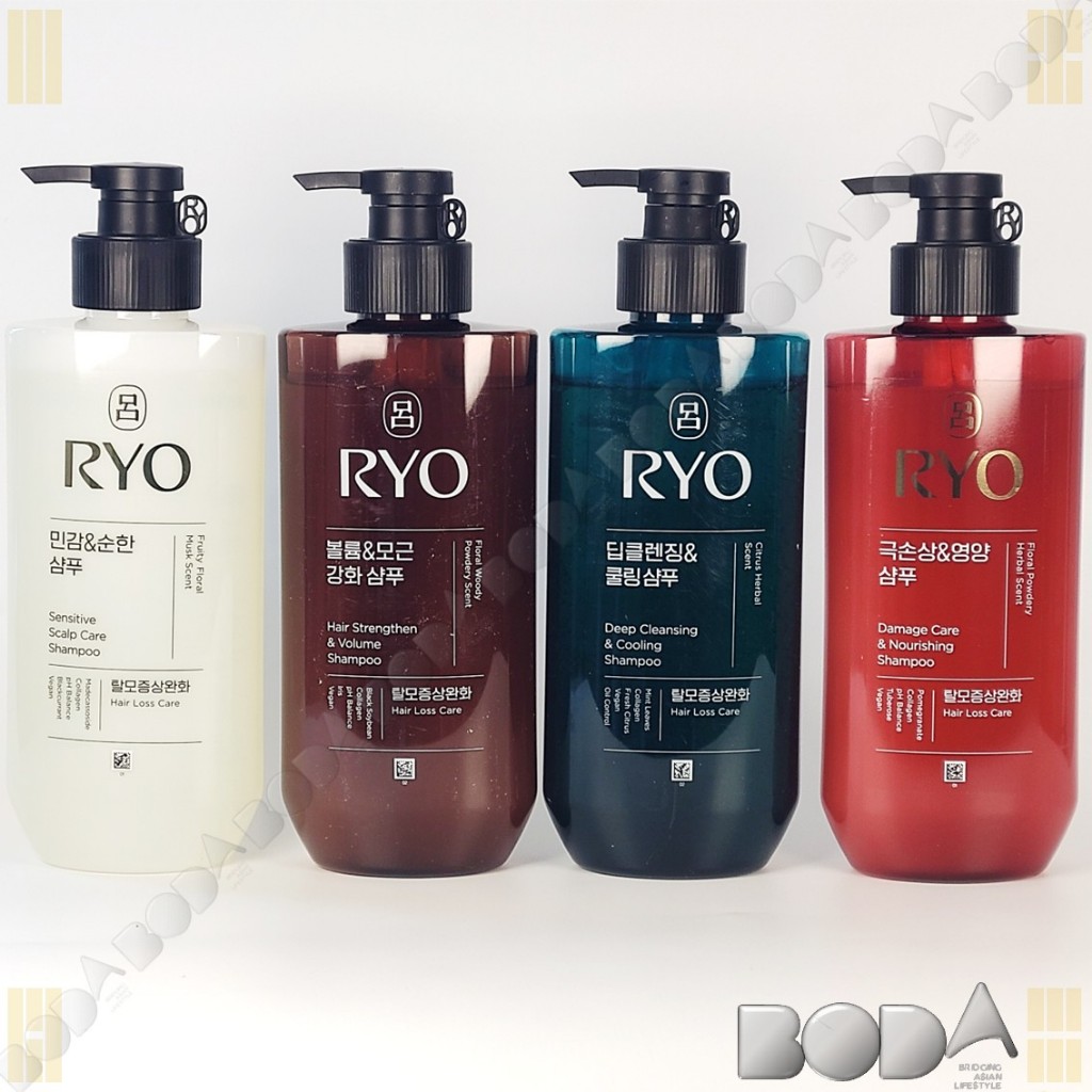 RYO Shampoo 480ml - Damage Care / Sensitive / Volume & Root / Deep Cleansing | Shopee Singapore