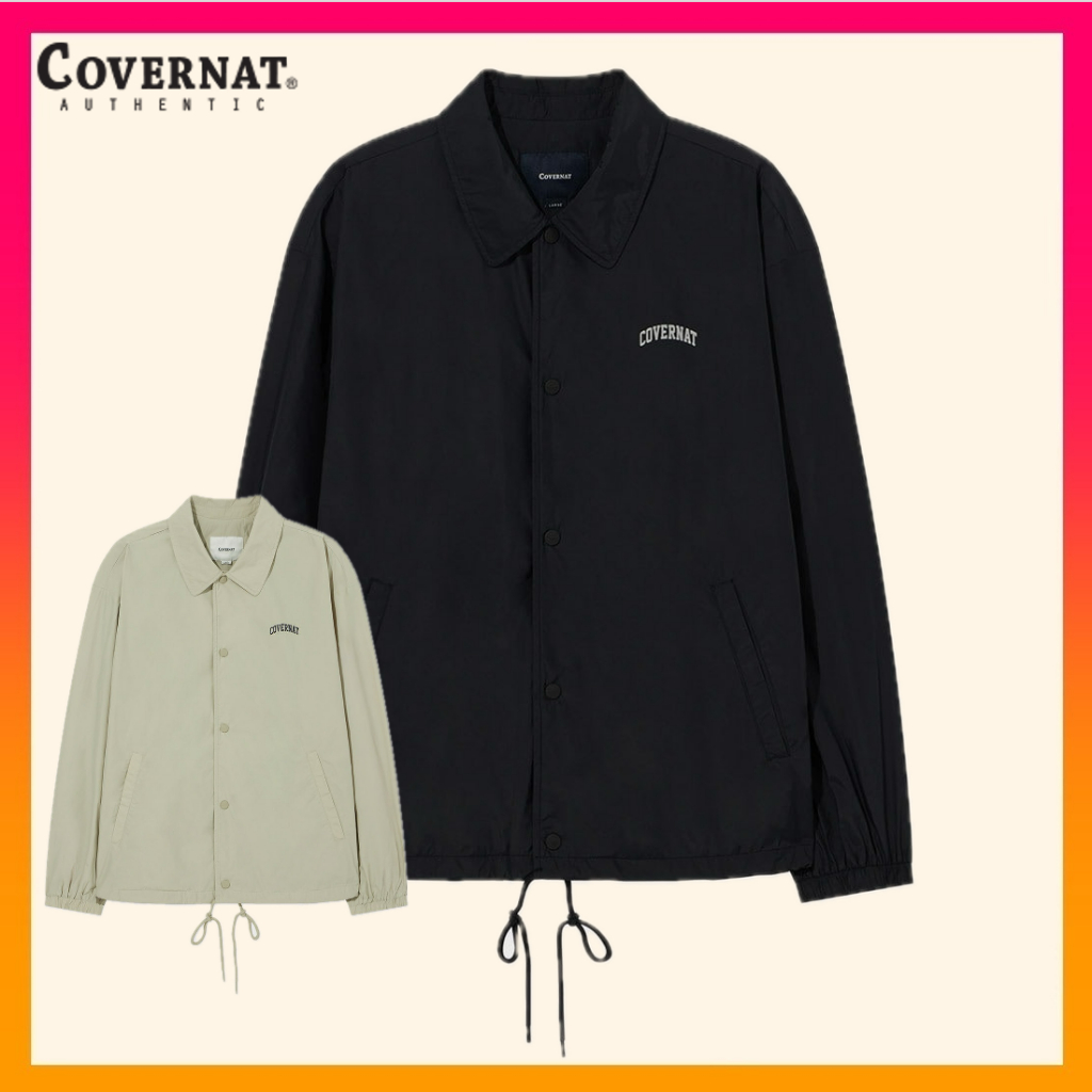 COVERNAT Arch Logo Coach Jacket - 2 Colors (2025 NEW) | Shopee Singapore