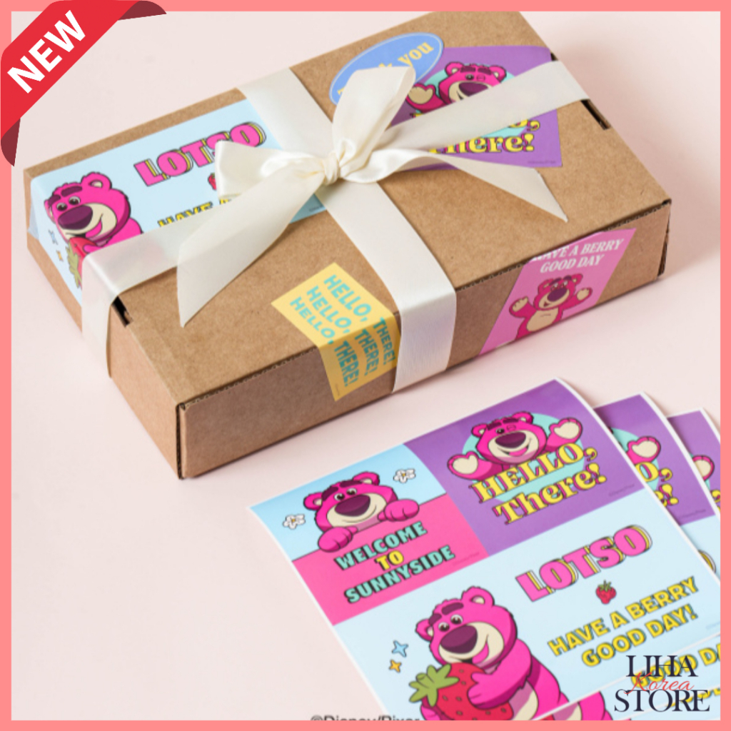 Daiso Korea Pixar Toy Story Lotso Stickers (4 sheets)Gift wrapping ...