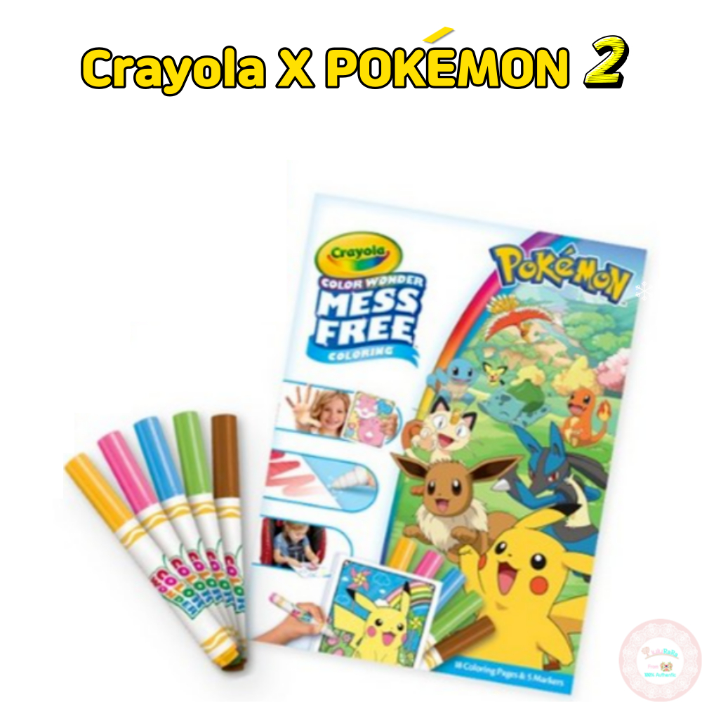 Mess Free Crayola Pokemon Coloring DIY Drawing DIY Painting Crayola ...