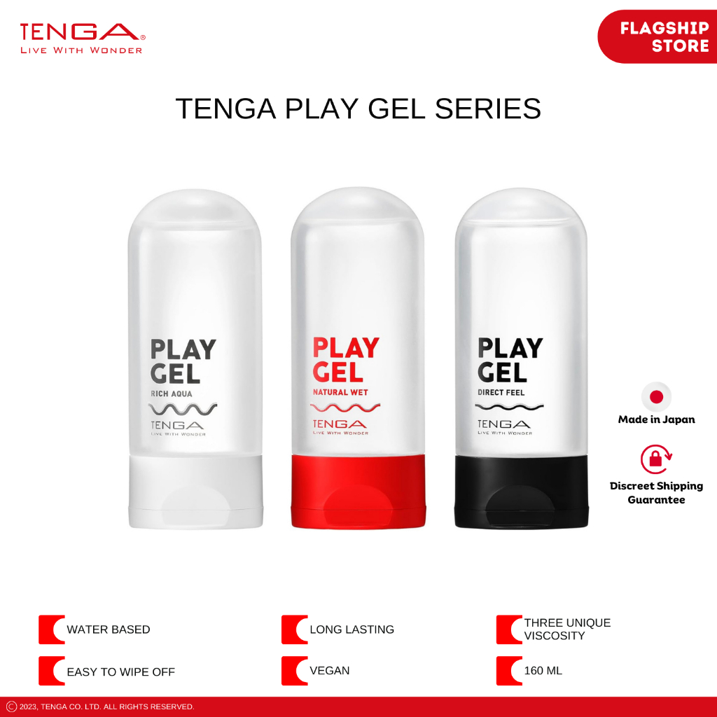 Tenga Bundle Play Gel Natural Wet Rich Aqua Direct Feel Male Mastubator ...