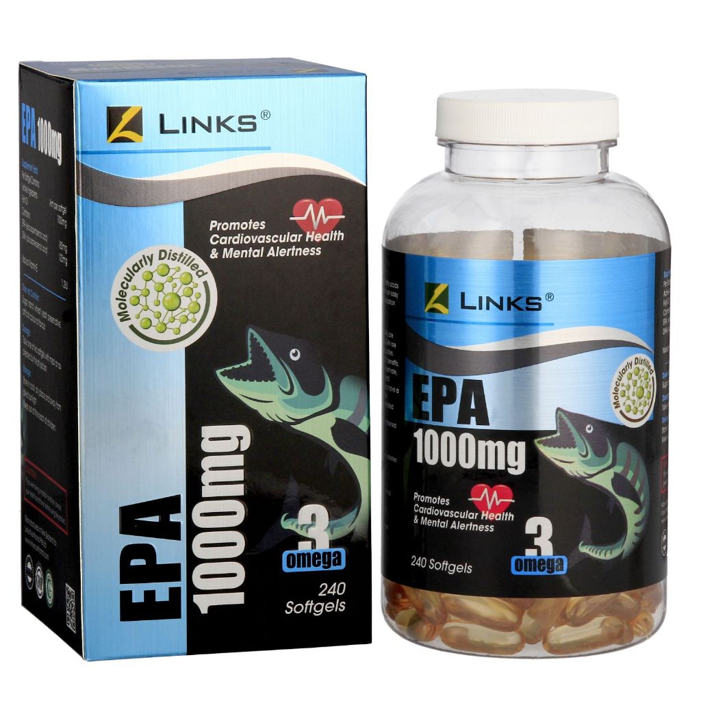 Omega 3 Links EPA fish oil 1000 mg (240 Softgels) | Shopee Singapore