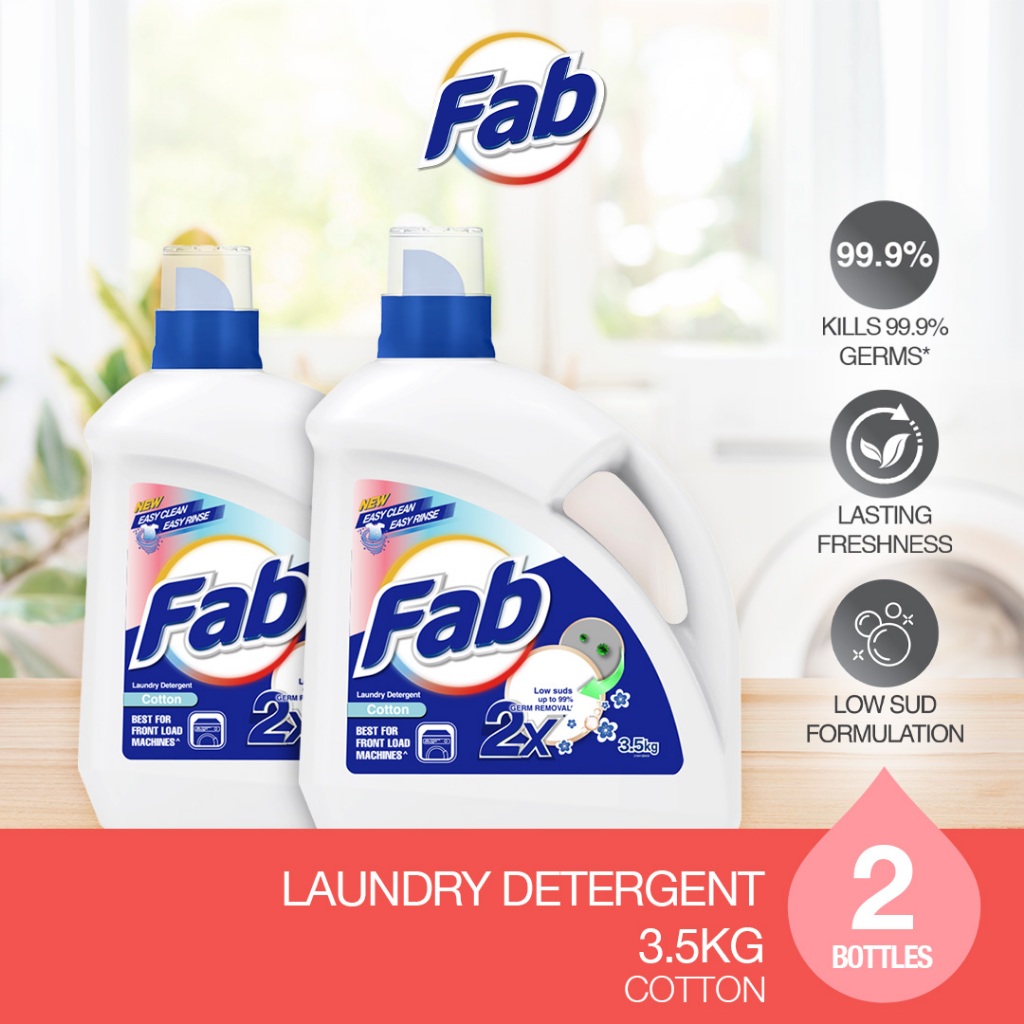 Fab Laundry Detergent 3.5kg x 2 Bottles | Shopee Singapore