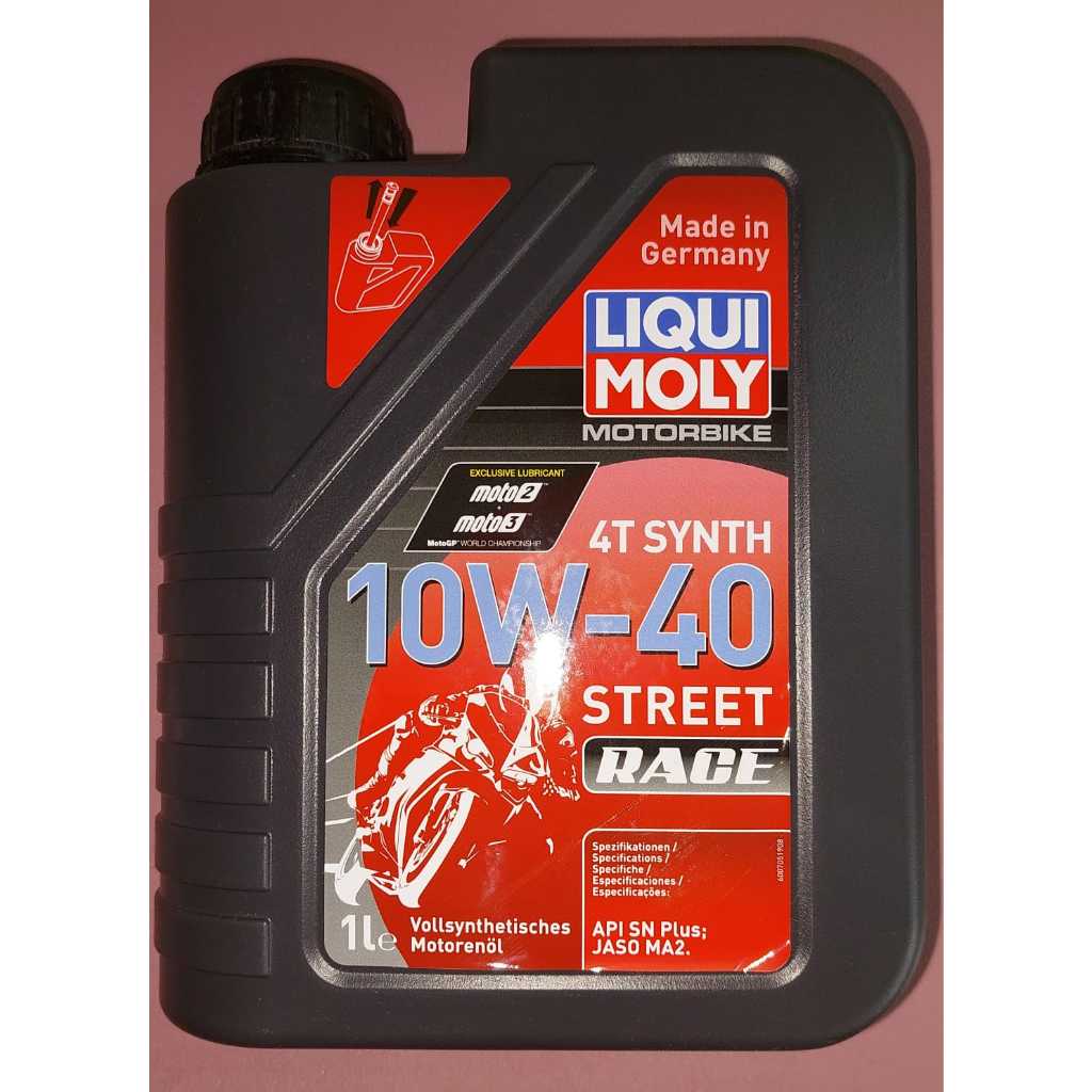 Liqui Moly Street Race 4T 10w-40 1 litre | Shopee Singapore