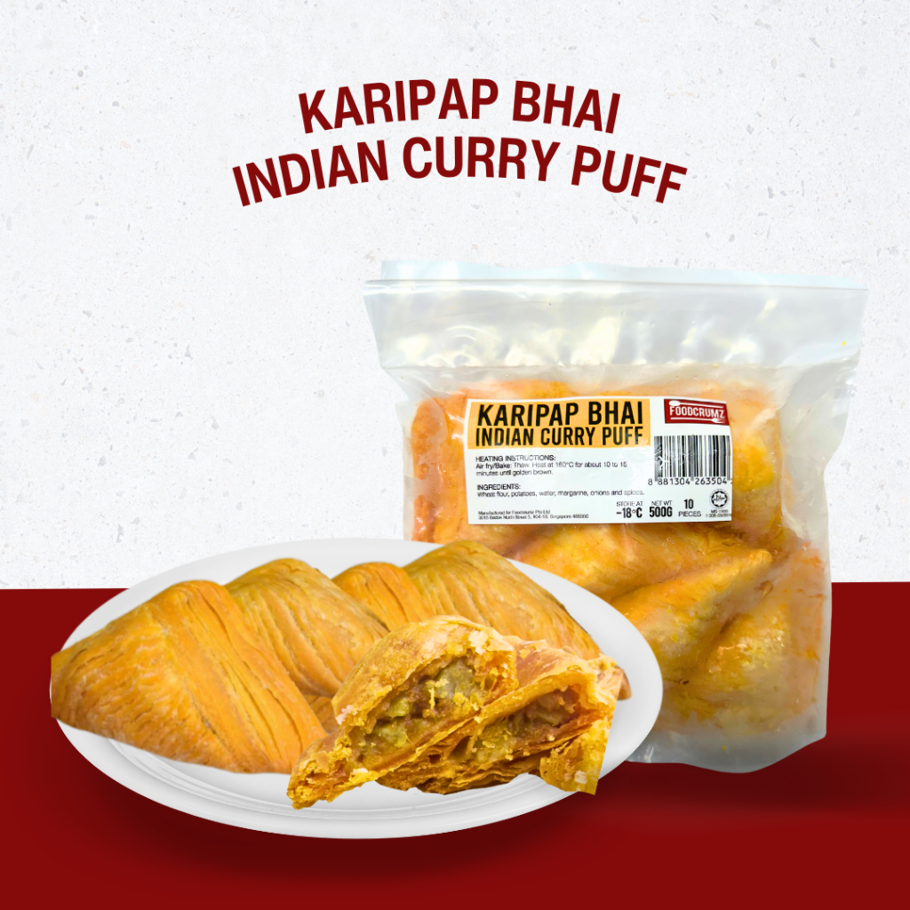 Karipap Bhai / Indian Curry Puff (10 pieces) Halal Frozen 400g | Shopee ...