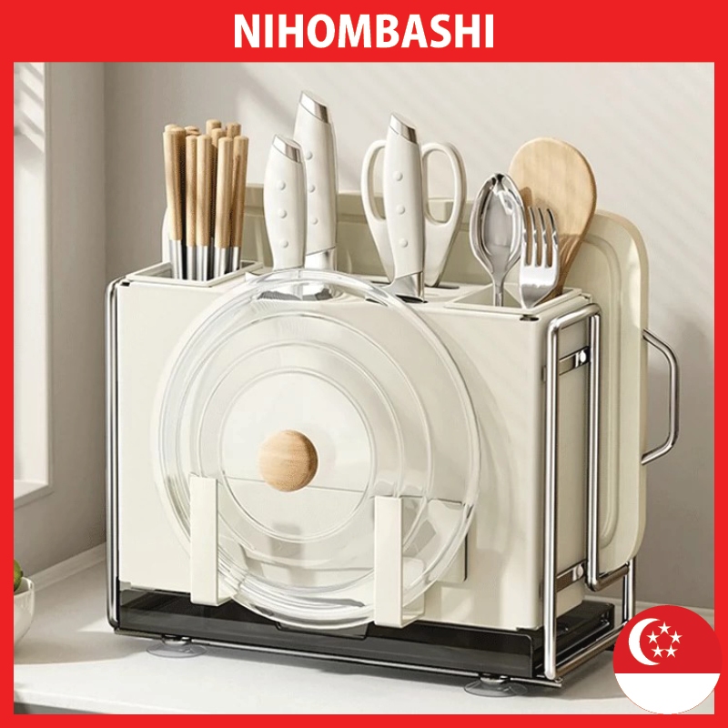 Multi-Function Knife Rack Kitchen Storage Knife Holder Utensil ...